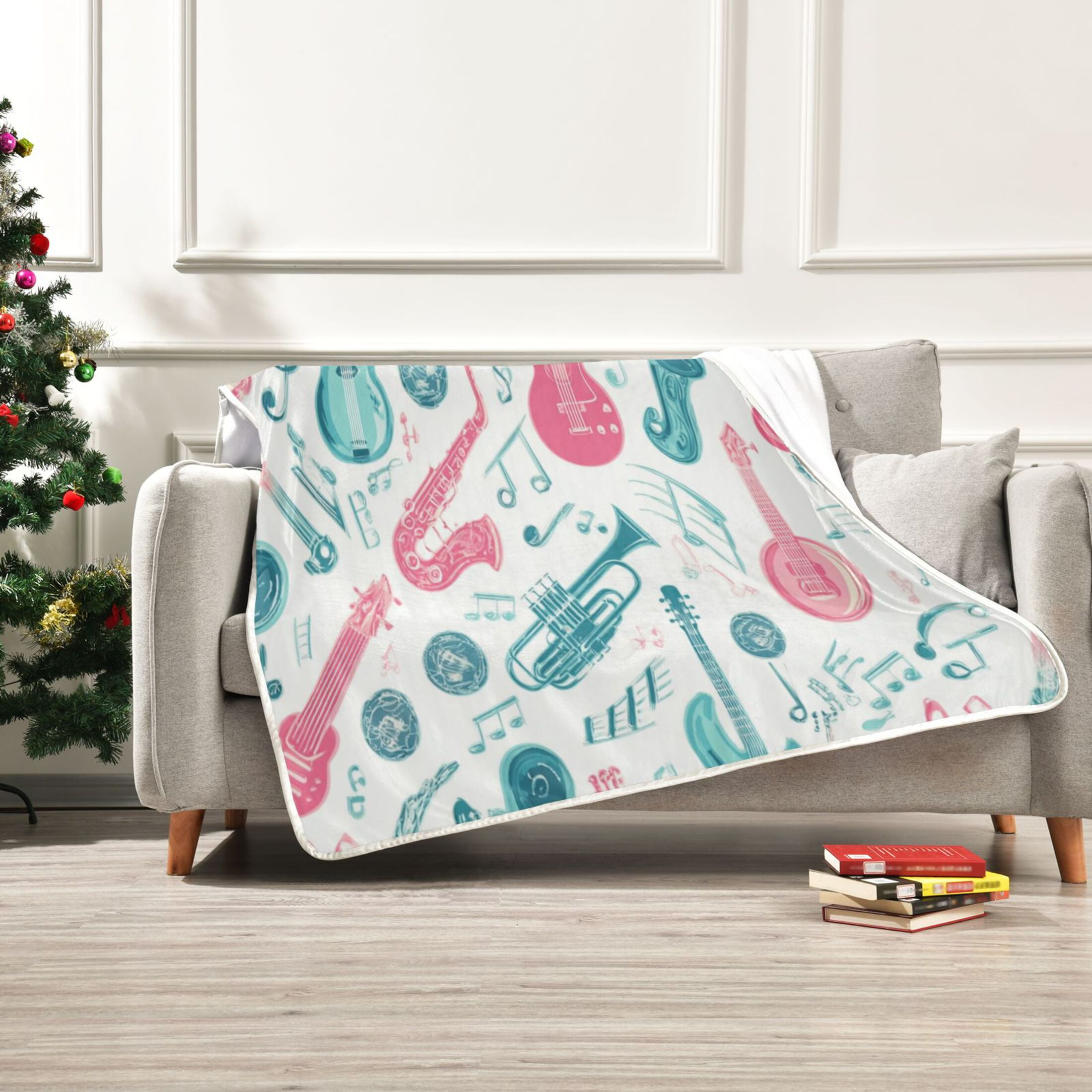 60x80 inch Crystal Fleece & Arctic Fleece Blanket Soft Bed Throws for ...