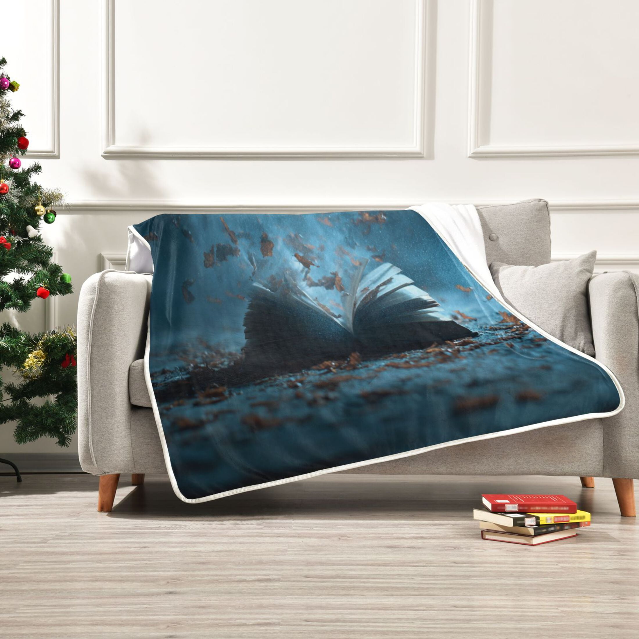 60x80 inch Crystal Fleece & Arctic Fleece Blanket Soft Bed Throws for ...