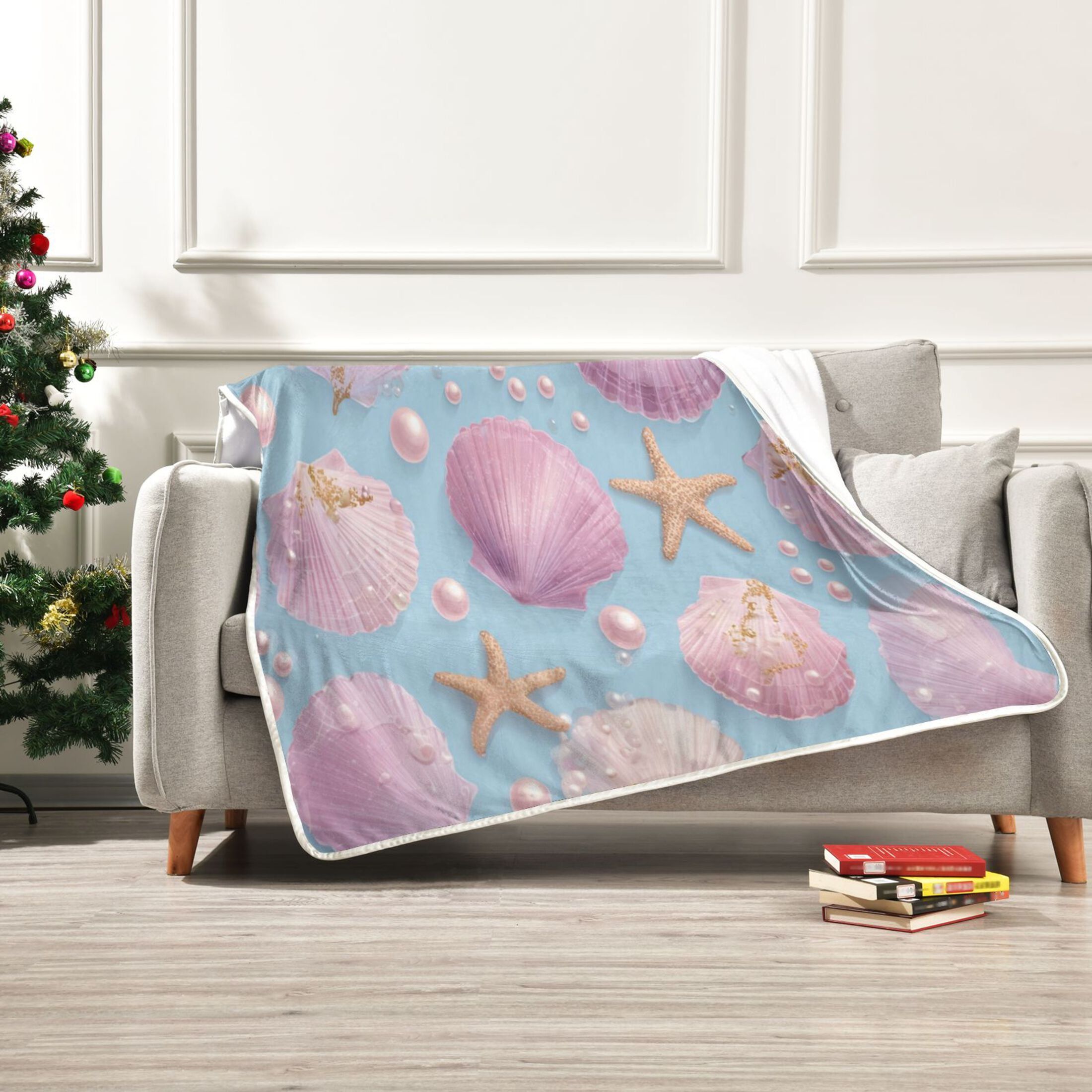 60x80 inch Crystal Fleece & Arctic Fleece Blanket Soft Bed Throws for ...