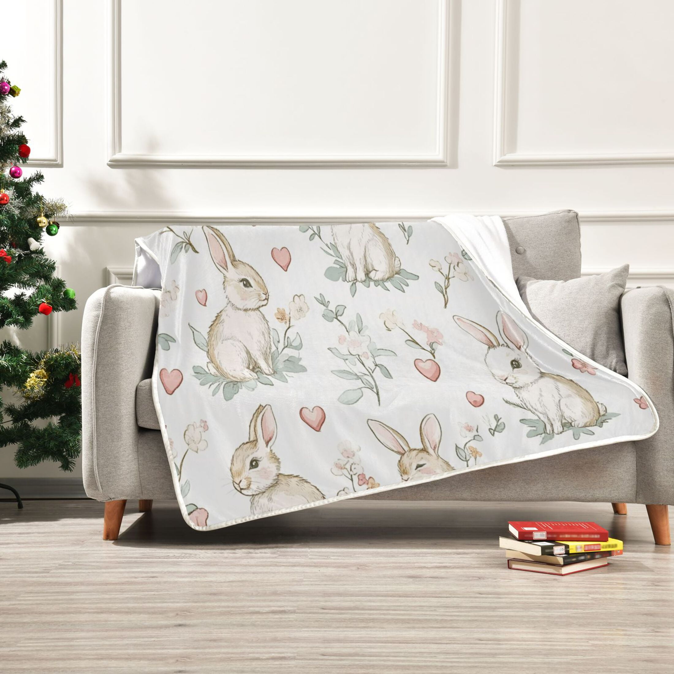 60x80 inch Crystal Fleece & Arctic Fleece Blanket Soft Bed Throws for ...