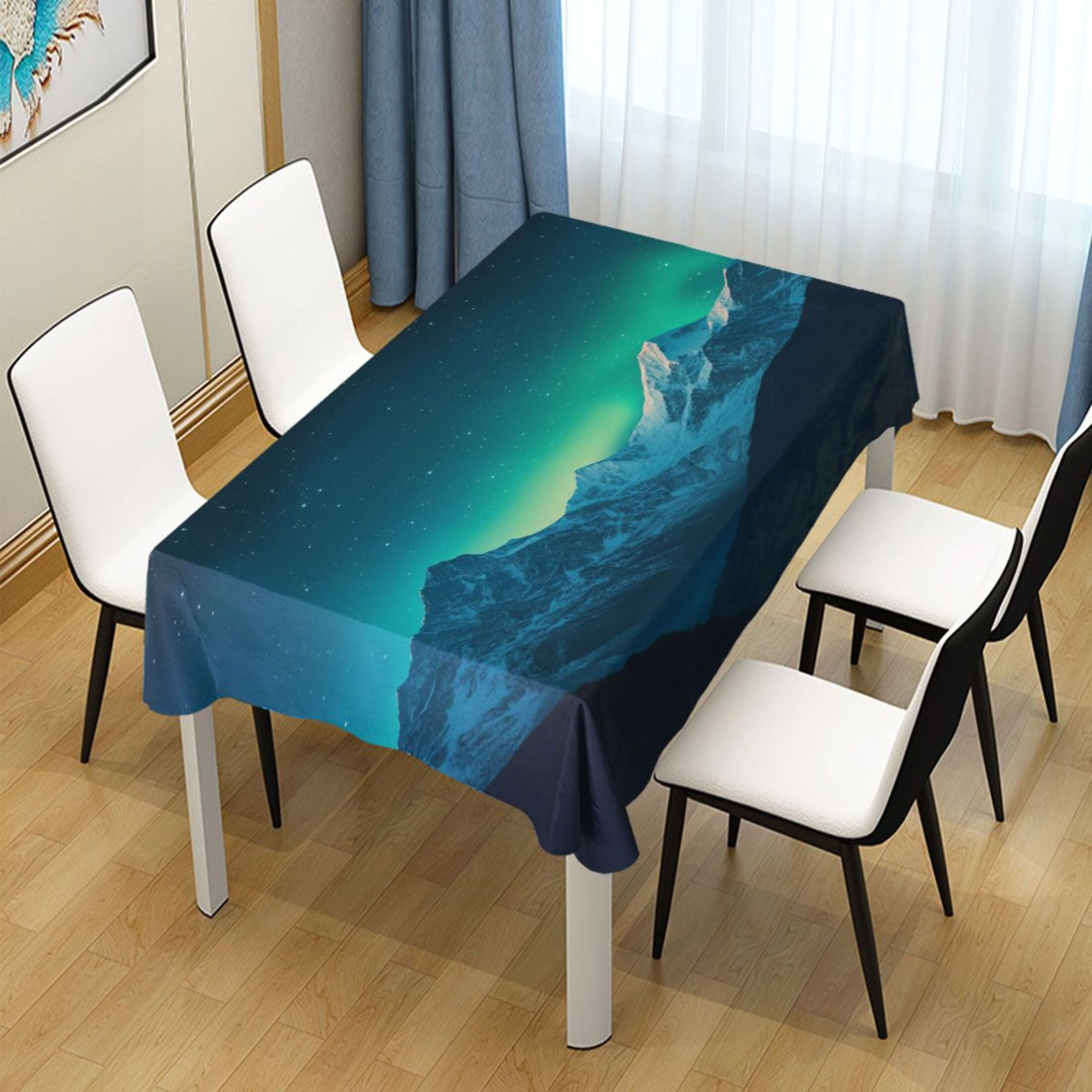 60x90 Inch Tablecloth Polyester Square Tablecloth for Home Kitchen ...