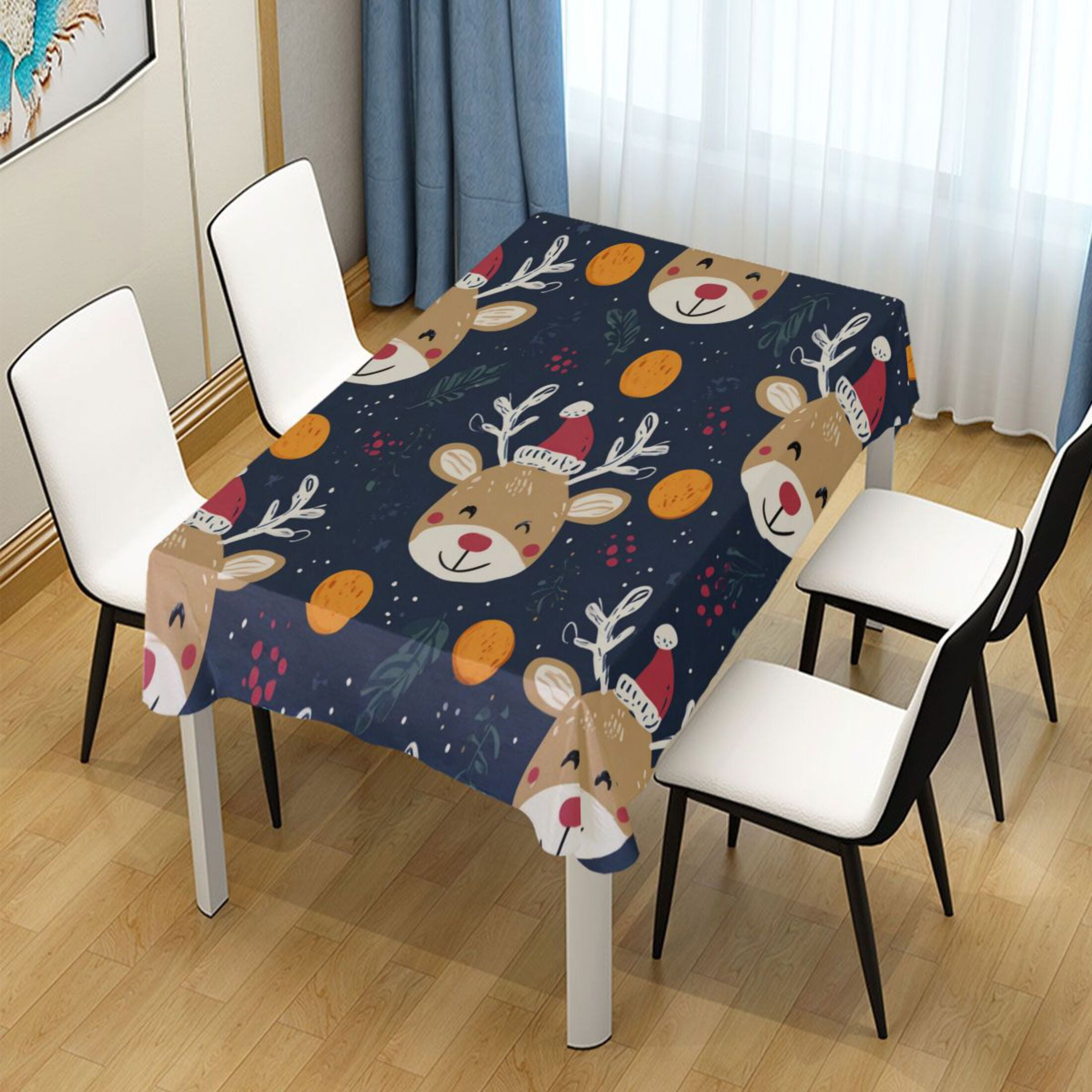 60x90 Inch Tablecloth Polyester Square Tablecloth for Home Kitchen ...