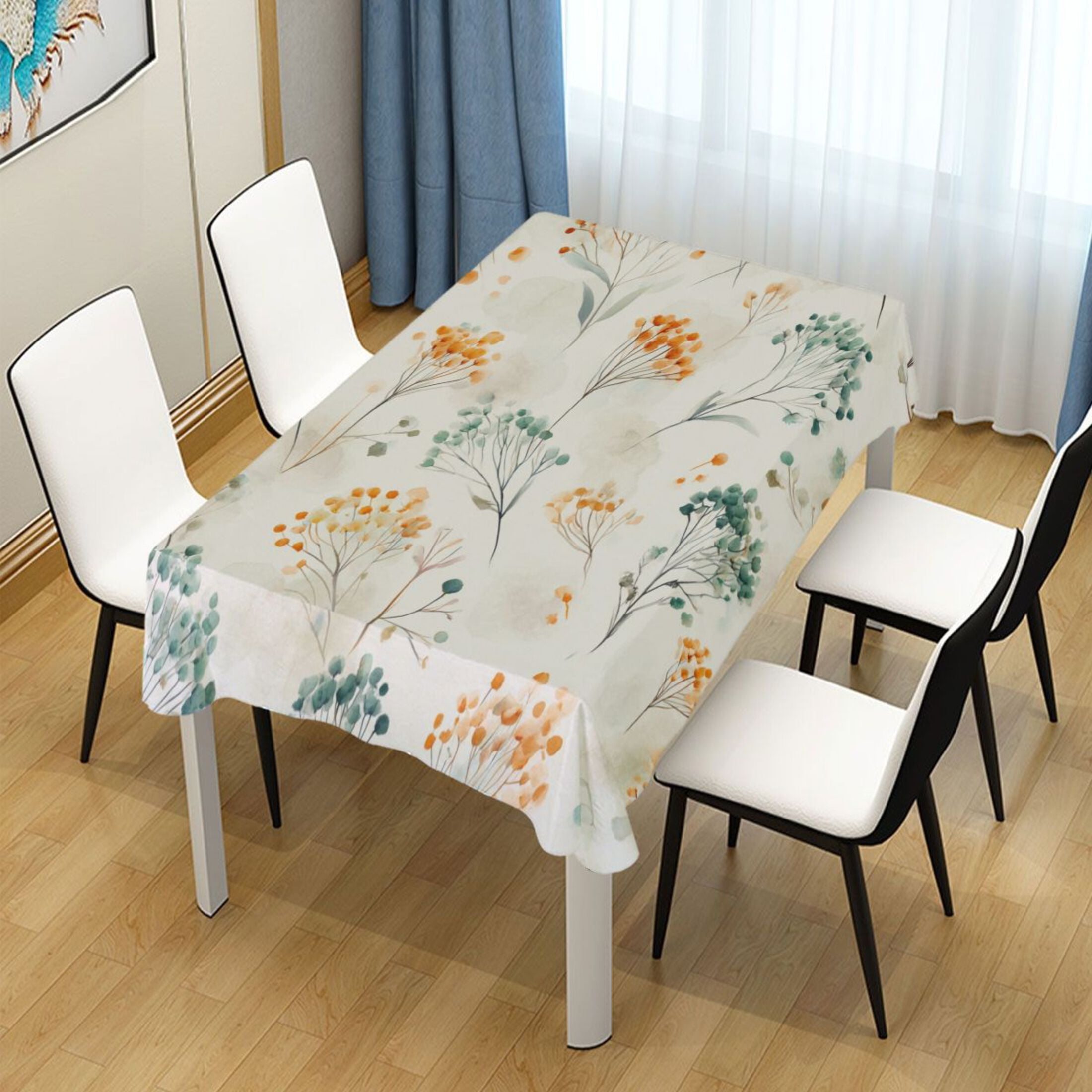 60x90 Inch Tablecloth Polyester Square Tablecloth for Home Kitchen ...