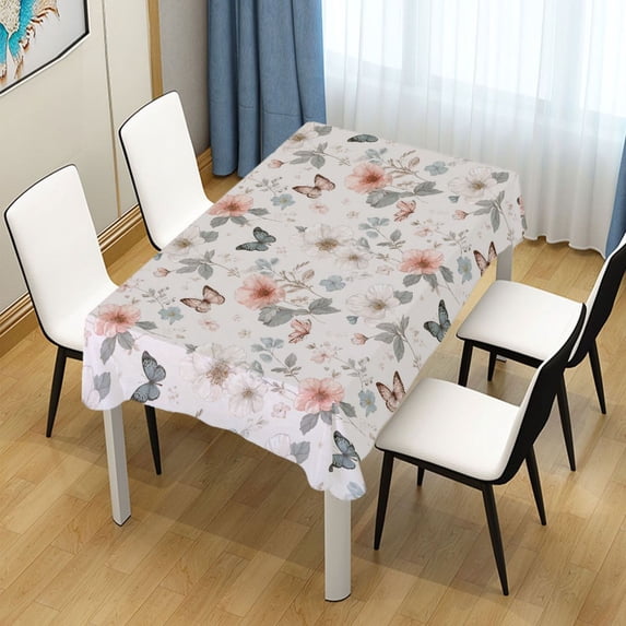 60x90in Square Printed Tablecloth Easy-Care Decorative Table Cloth for ...