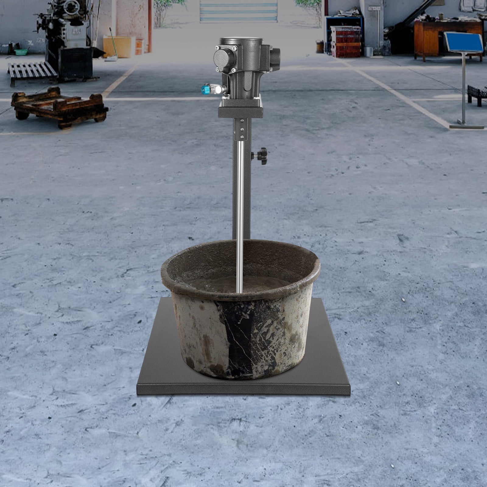 61-97cm Adjustable Height Automatic Paint Mixer Silver-black Pneumatic ...