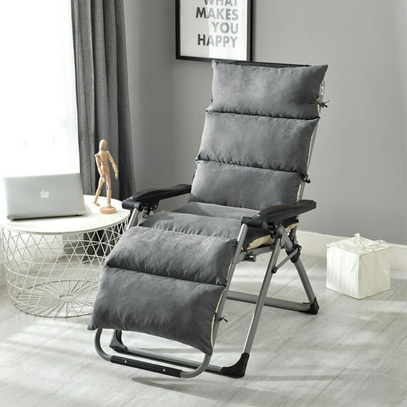 61"Chaise Lounge Chair Cushion Memory Foam Folding Chair Cushions with ...