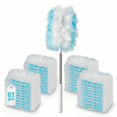61-Count Disposable Duster Refills with 43" Extendable Handle - Layered ...