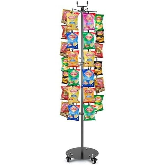 61'' H Potato Chip Rack Display Stand Chip Strip Rack Potato Chips ...