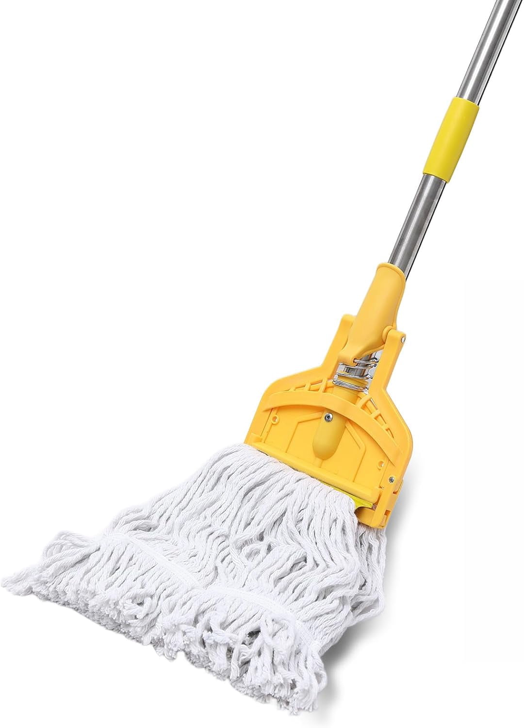 61 Inch Commercial Cotton Mop for Floor Cleaning with Long Handle Heavy ...