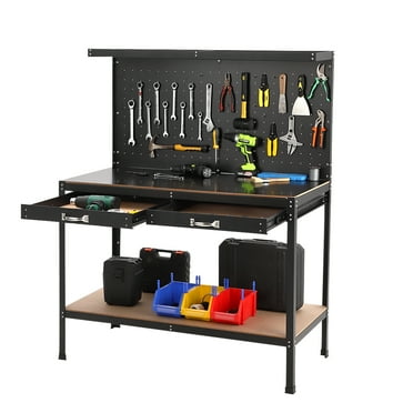 Workbench, Tool Storage Work Bench Workshop Tools Table with Power ...