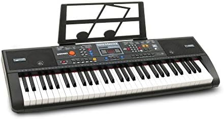 61-Key Digital Electric Piano Keyboard & Sheet Music Stand - Portable ...