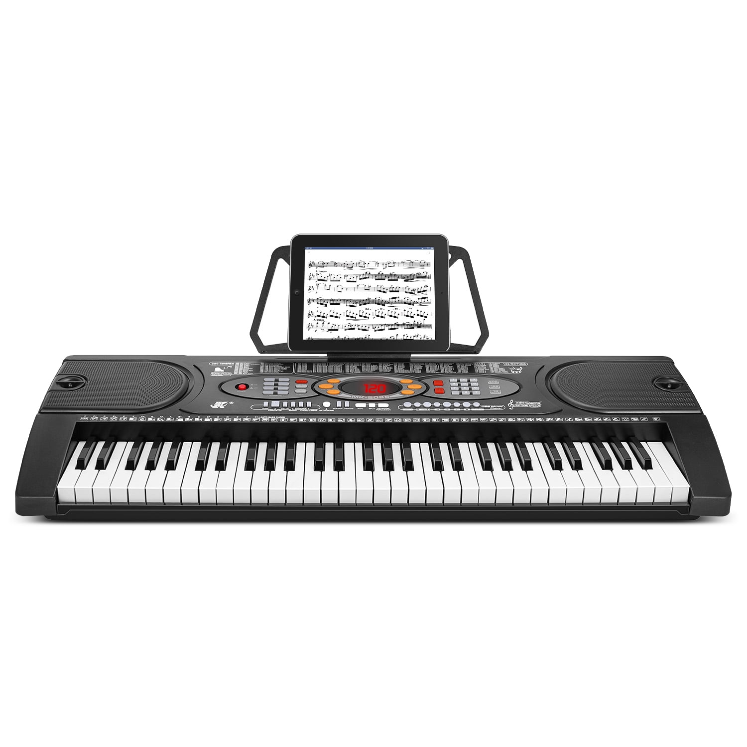 61-Key Electronic Keyboard Professionals Digital Kids Piano w/ Compact ...