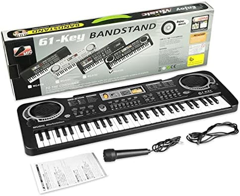 61 Key Keyboard, Beginner Electronic Keyboard for Kids with Teaching ...