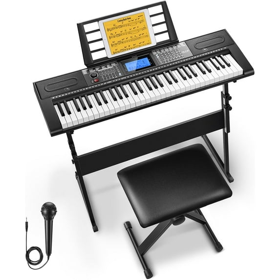 61 Key Keyboard Piano Electric Piano Keyboard Kit with 249 Voices 249 ...