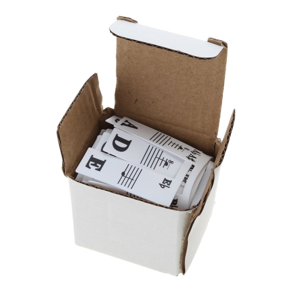 61 Keys 88 Keys Removable Music Keyboard Stickers with Staff Numbered ...