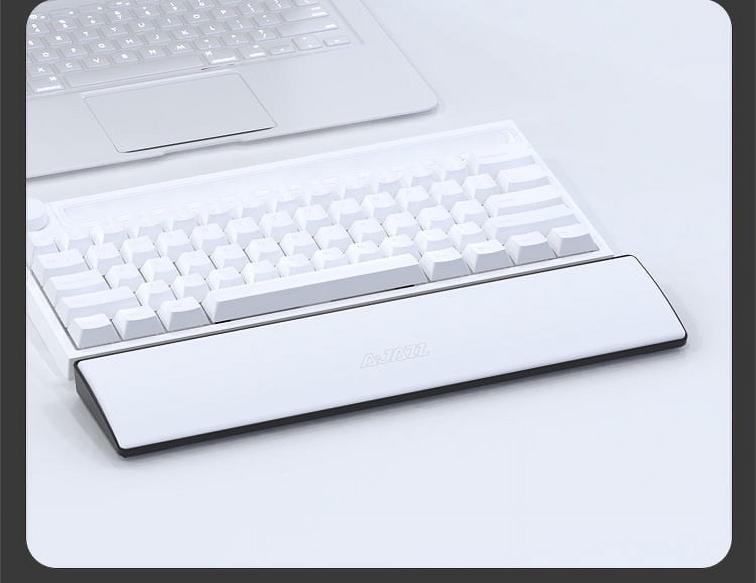61 Keys Anti Slip Office Gaming Keyboard Wrist Rest Support Pad (White ...