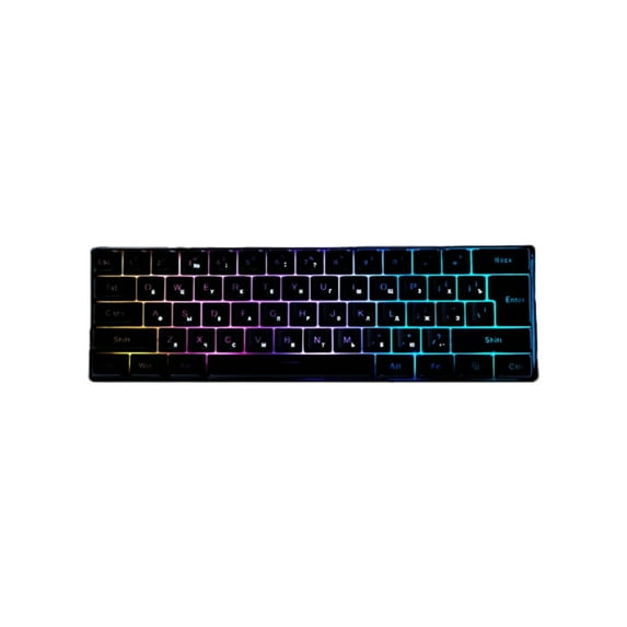 61 Keys USB Corded Keyboard Gaming Keyboard Mechanical Sensation ...