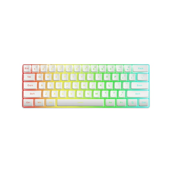 61 Keys USB Corded Keyboard Gaming Keyboard Mechanical Sensation ...