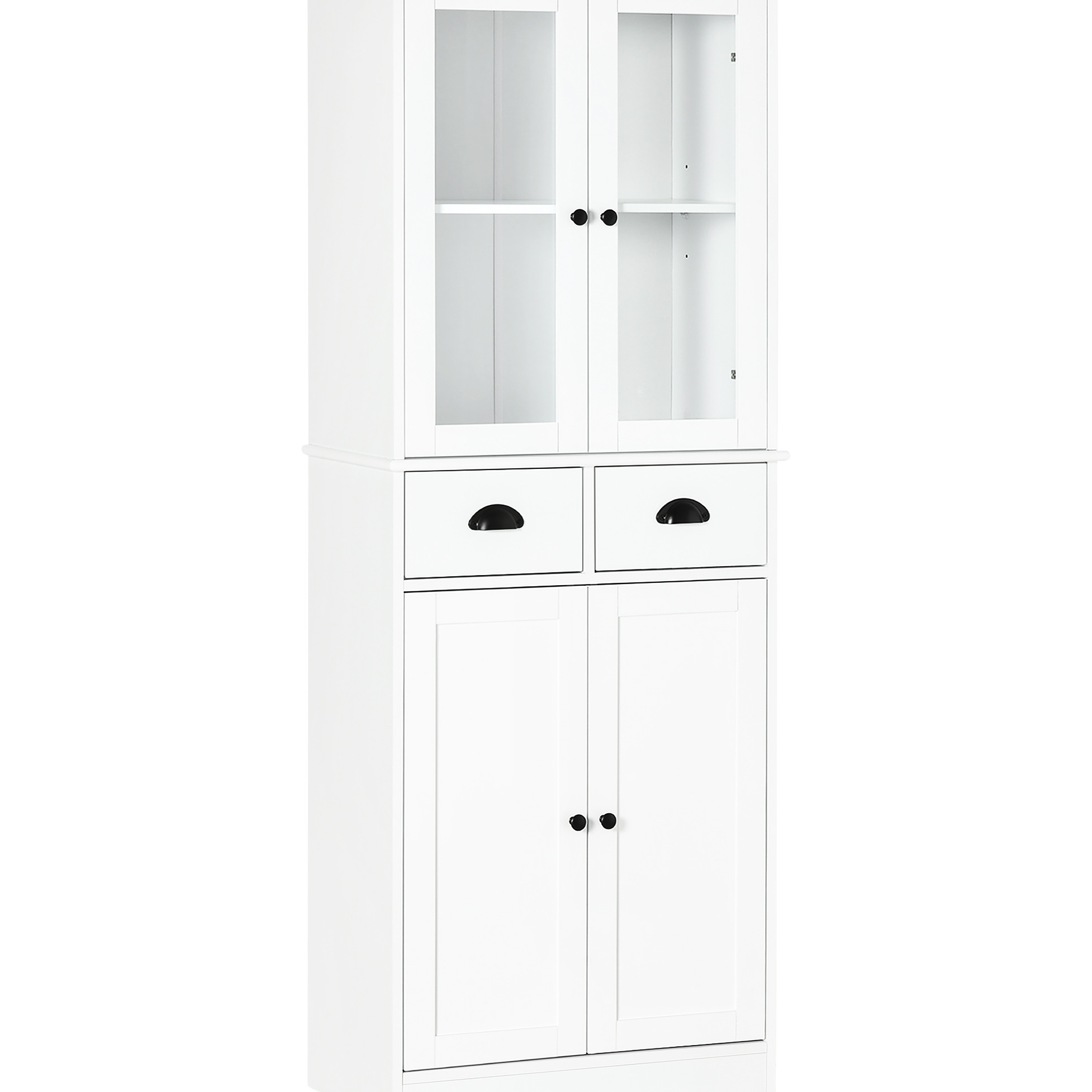 61" Kitchen Pantry In White. Soft Close Doors & Adjustable Shelves. 2 ...