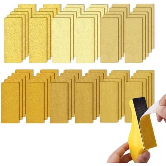 61-Pack Sanding Paper Set with Tools, 3.66x1.18'' Sandpaper Mixed 80 ...