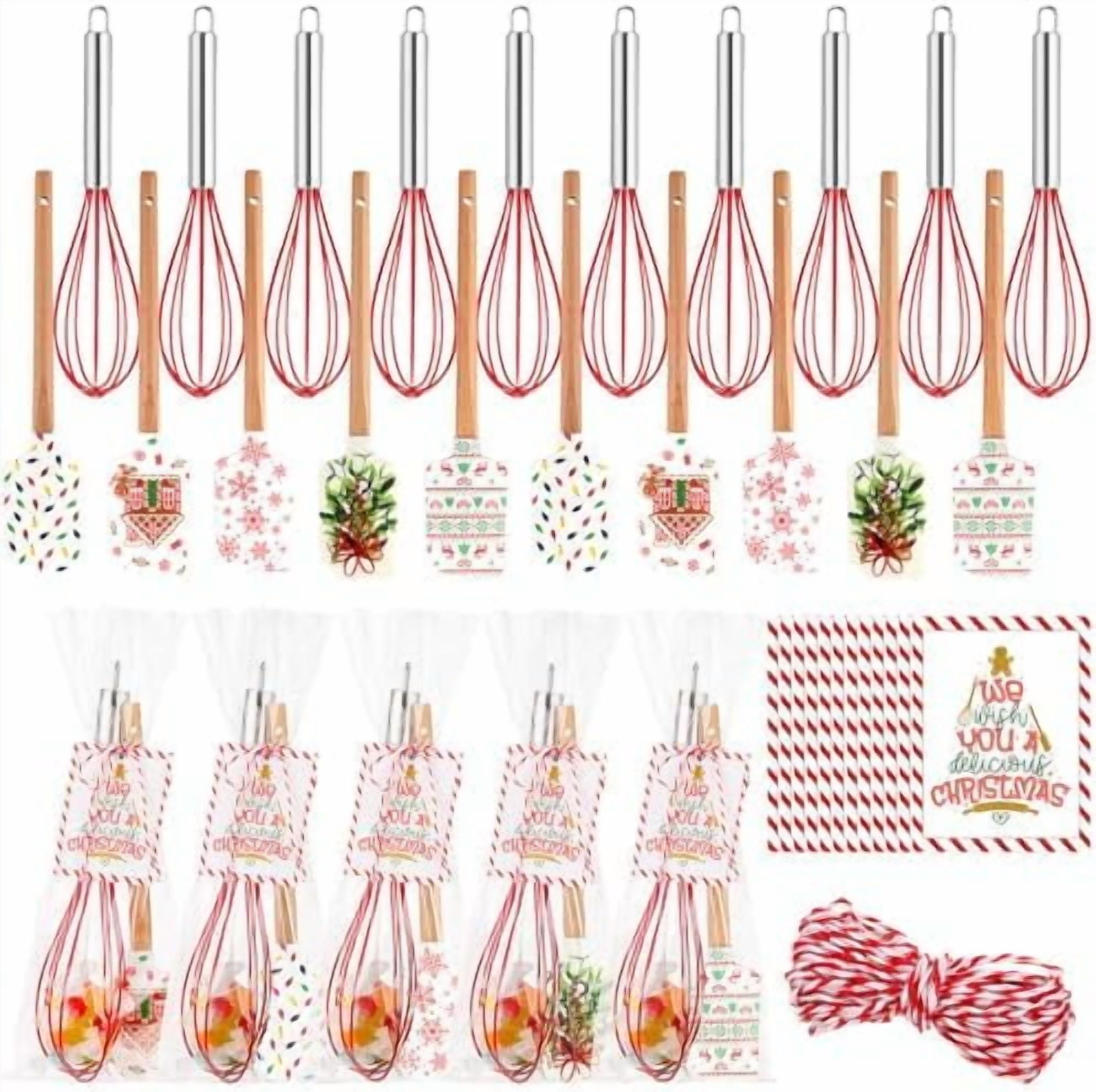 61 Pcs Christmas Baking Utensil Supplies Include 10 Silicone Spatula 10 ...