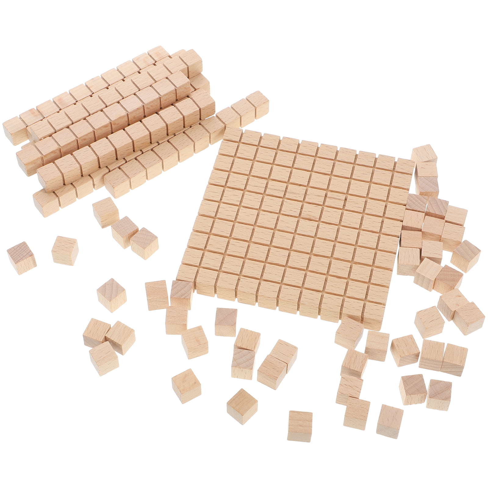 61 Pcs Math Building Block Model Decimal Toy Classroom Manipulatives ...