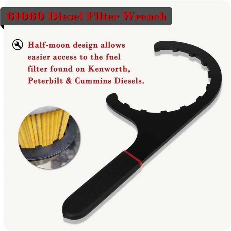 61060 Stainless Steel Filter Wrench Compatible with Paccar Fuel Filters ...