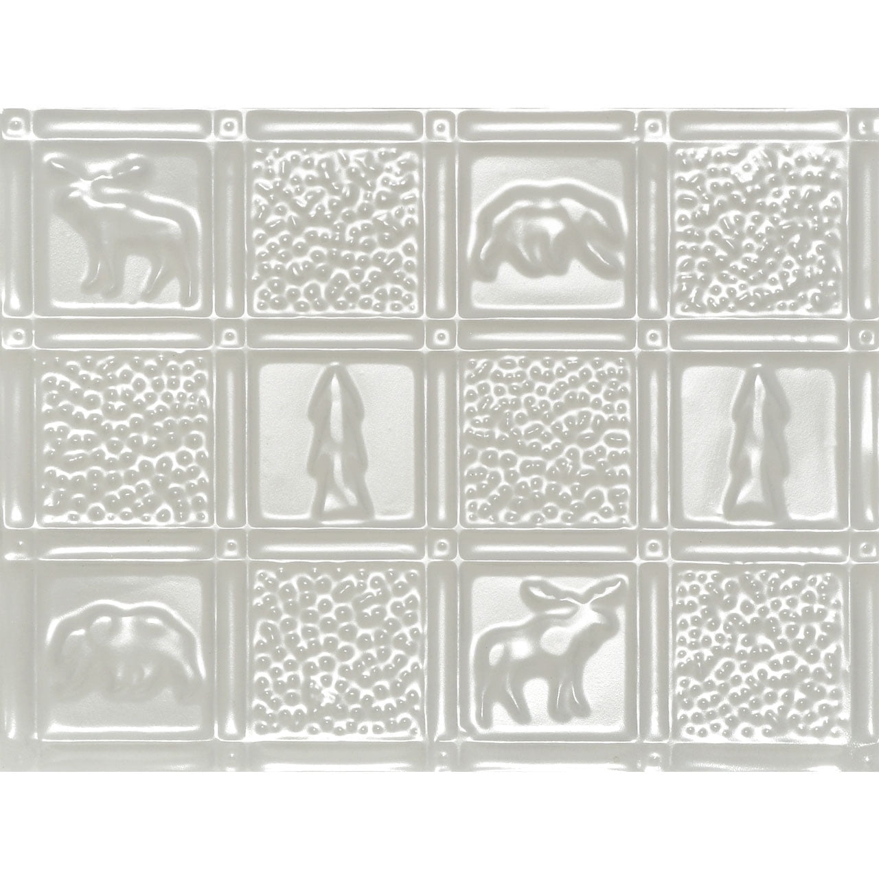 612 - Tin Plated Nail-Up Ceiling Tile in Eggshell White (28 Sq.ft/ Pack ...