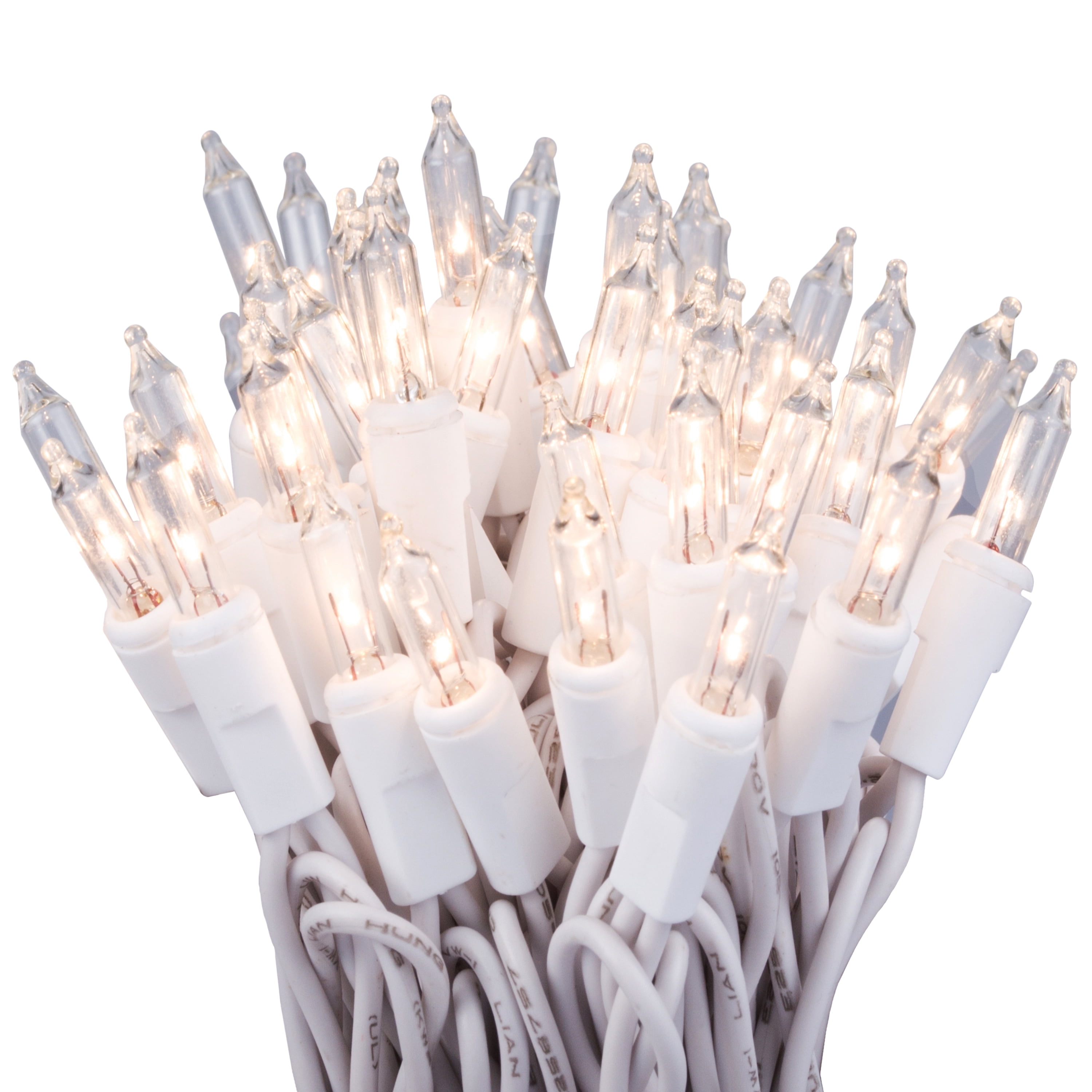 612 Vermont 100 Clear White Christmas Lights, Indoor/Outdoor, UL ...