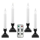 612 Vermont LED Battery Operated Window Candles with Timer, Remote Control, Bright Hot Spot ...