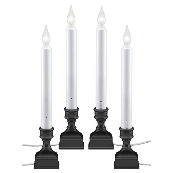 612 Vermont LED Electric Window Candles with Bright Hot Spot, Dusk to ...