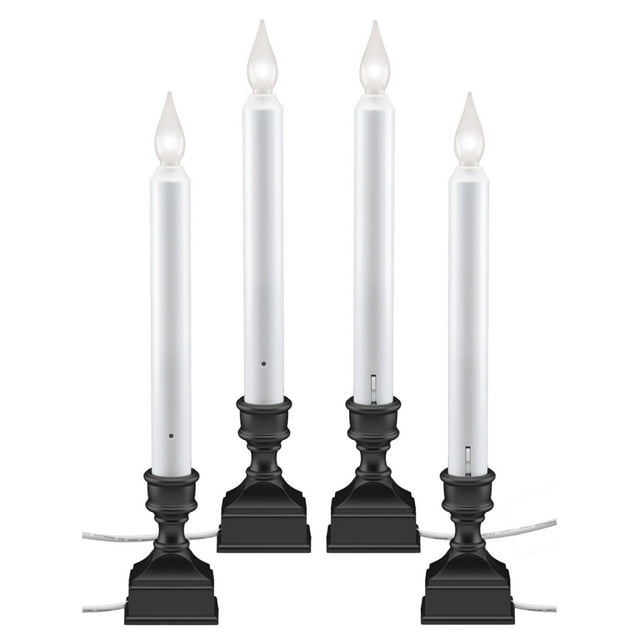 612 Vermont LED Electric Window Candles with Bright Hot Spot, Dusk to ...