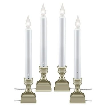 612 Vermont LED Electric Window Candles with Sensor Dusk to Dawn, Warm ...