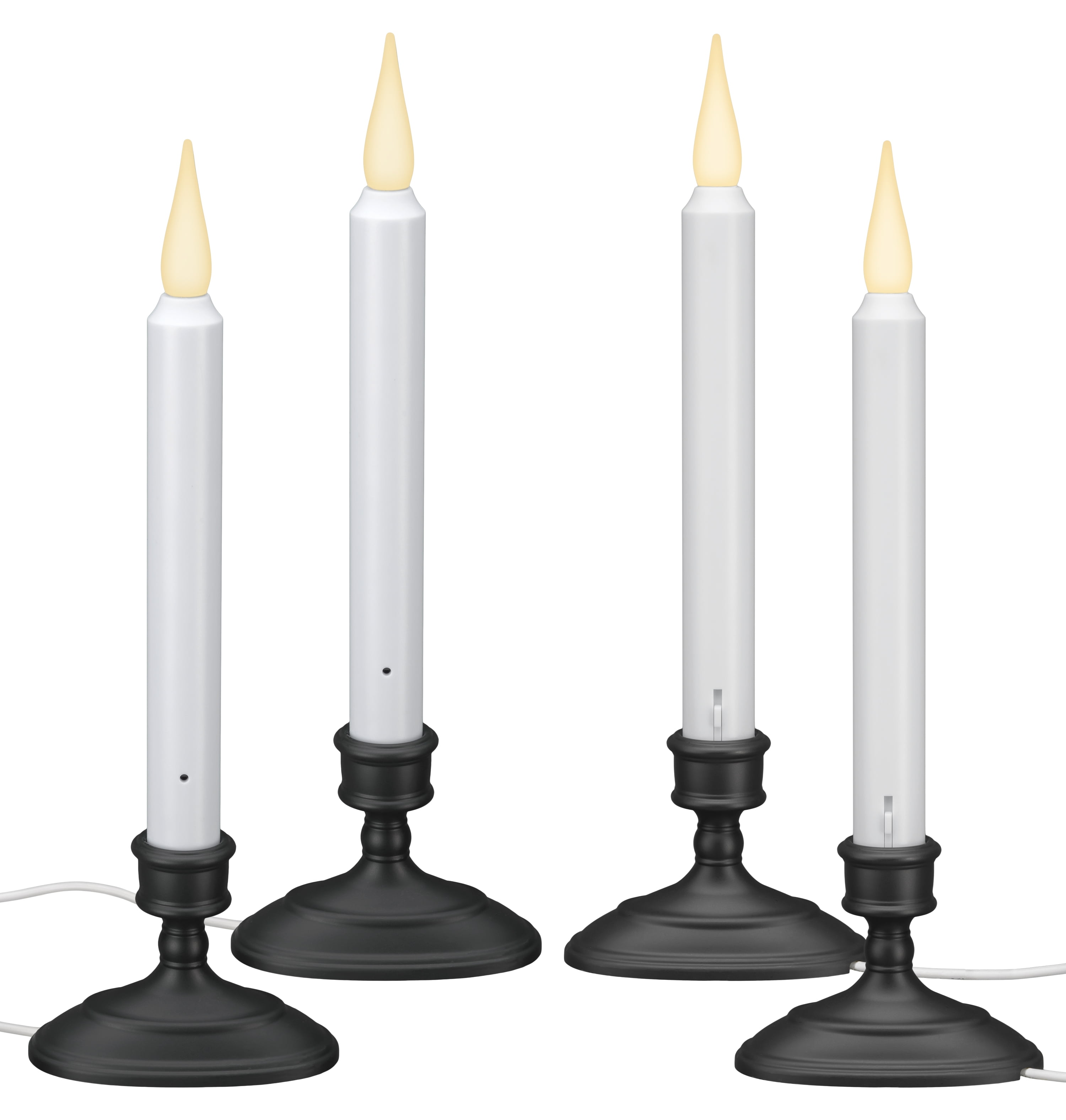 612 Vermont LED Window Candles, Dusk to Dawn Sensor, Warm White Flicker ...