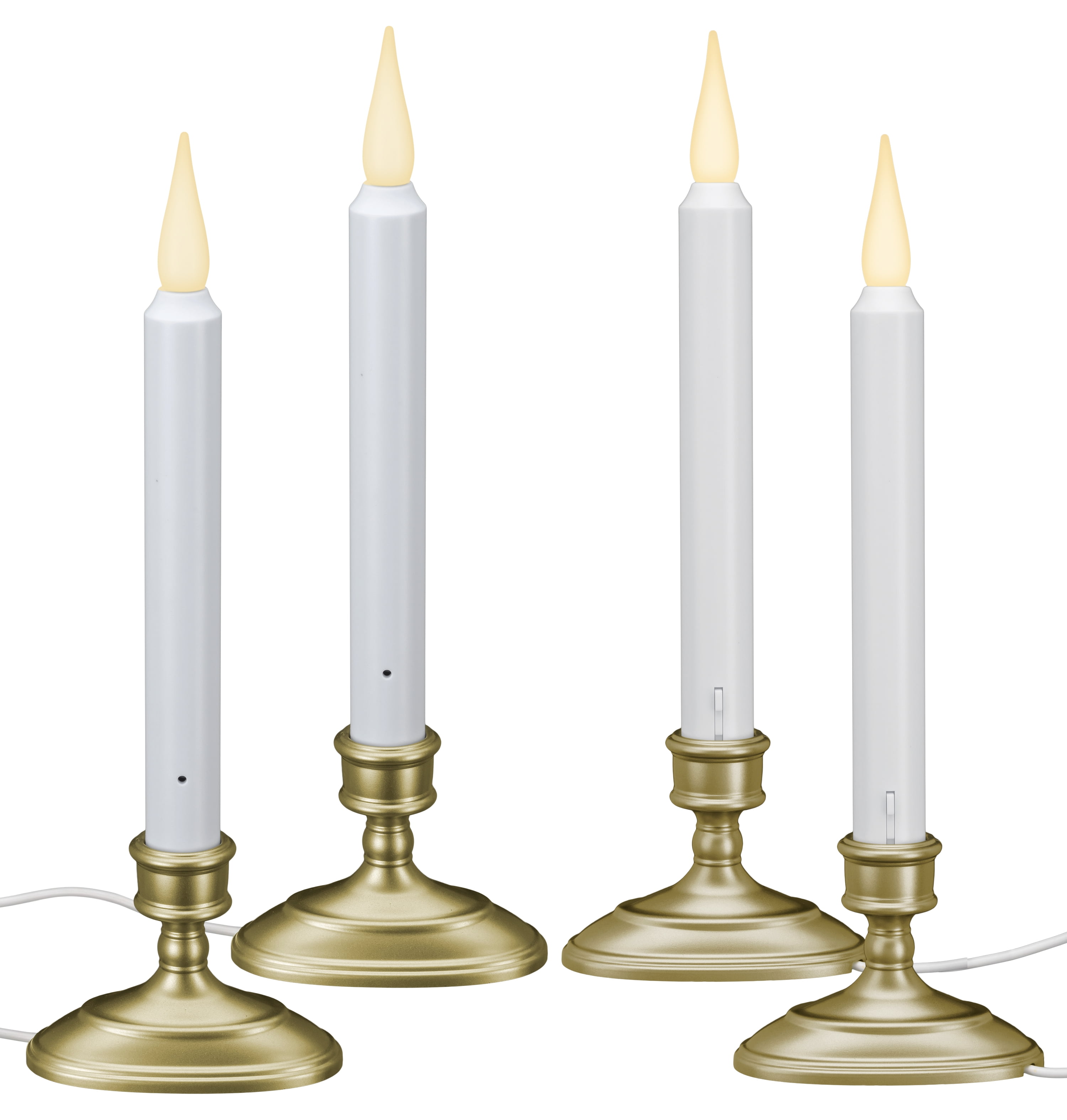 612 Vermont LED Window Candles with Sensor, Warm White Flame, USB ...