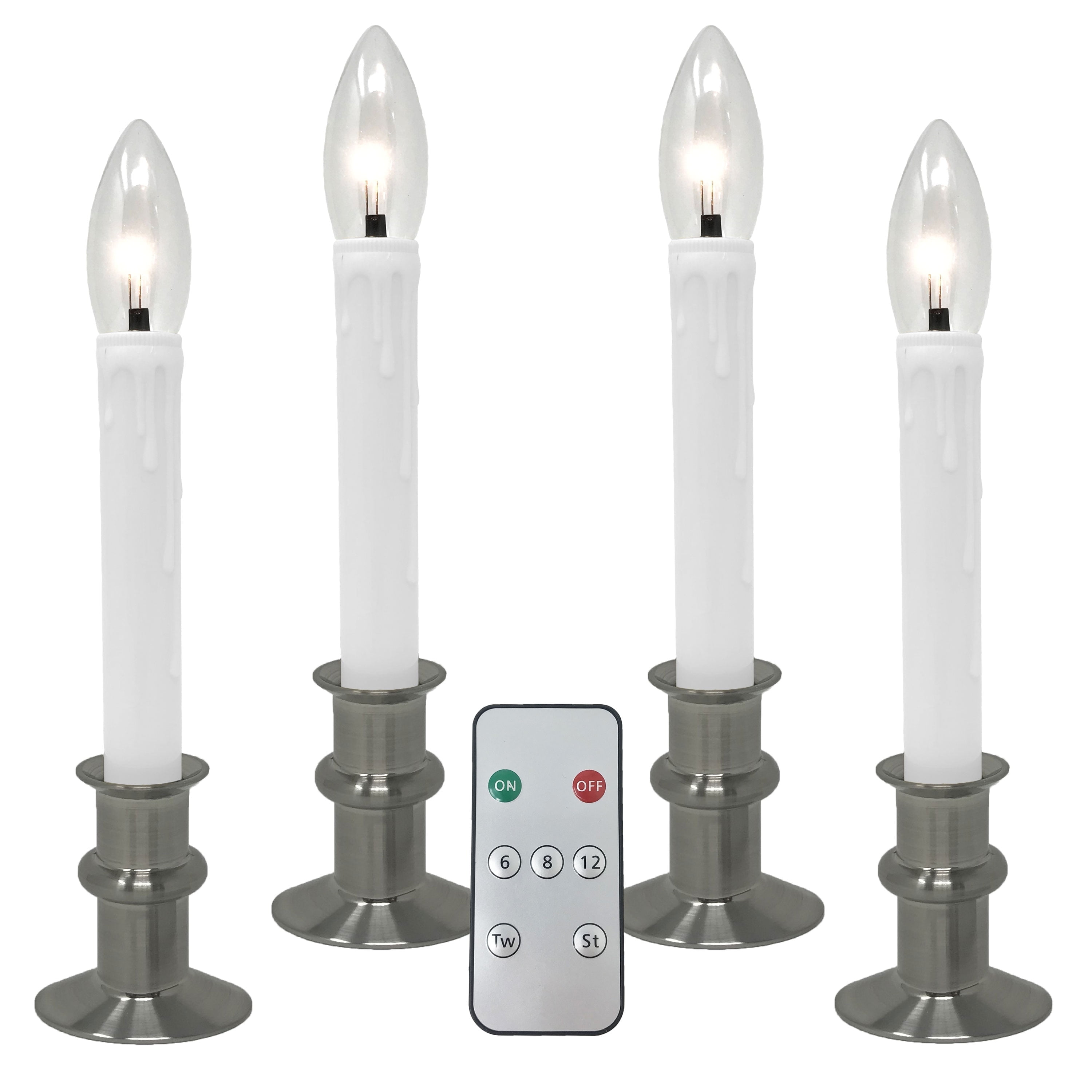 612 Vermont LED Window Candles, Flameless, Timer, Battery Operated ...