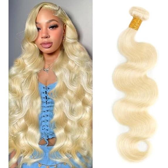 613 Blonde Human Hair Single Bundle 30 Inch Wave 1 Bundle 12A ...