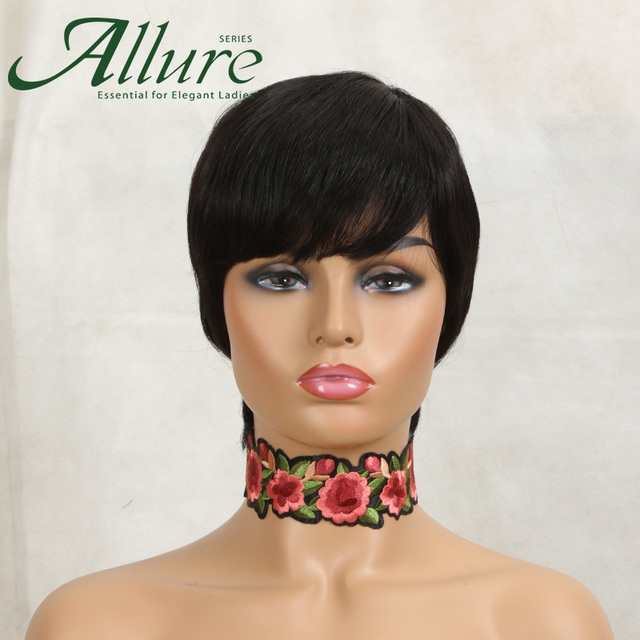 613 Blonde Pixie Cut Wigs Short Bob Pixie Human Hair For Women Ombre ...