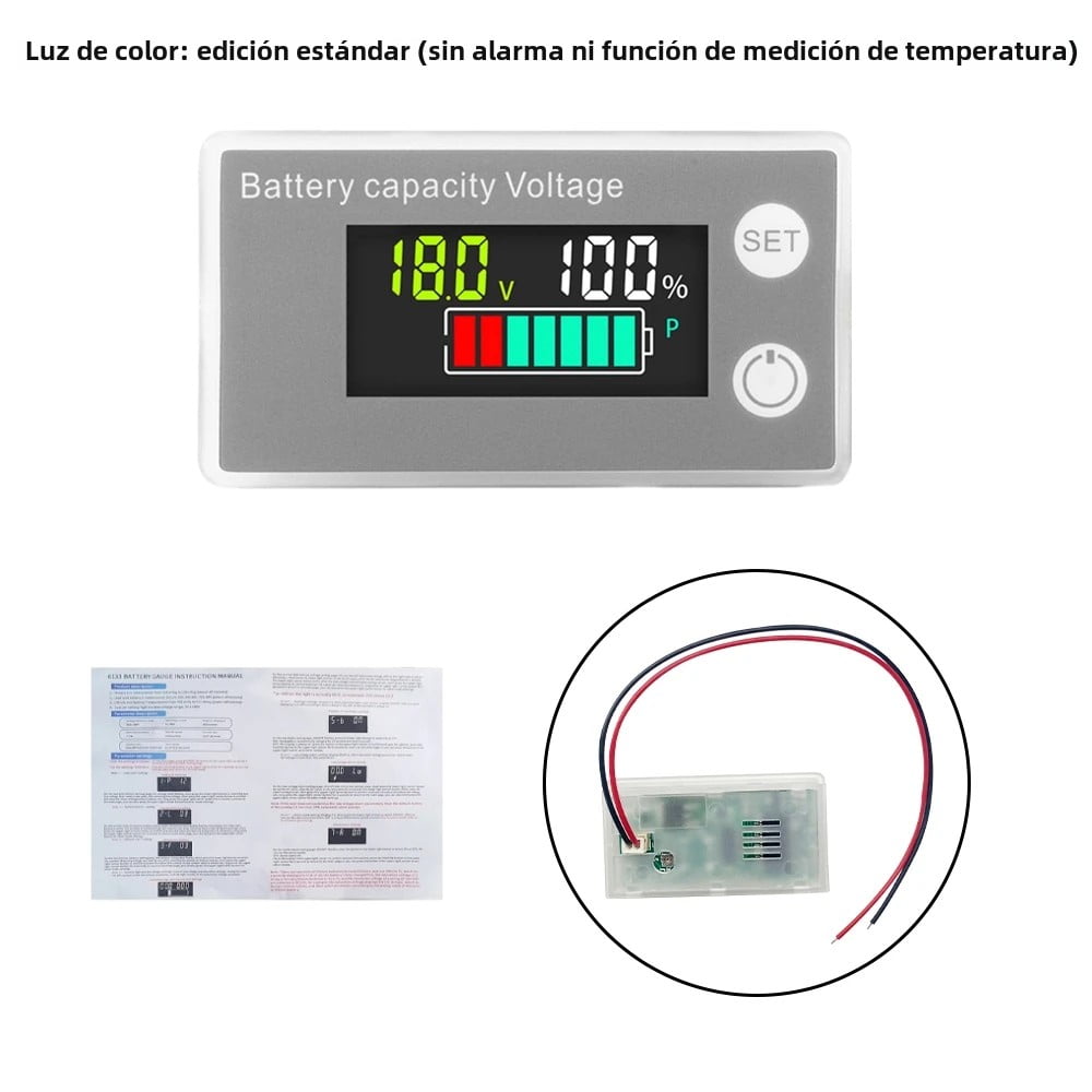 6133A DC8-100V Digital Power Meter with LCD Display Adjustable ...