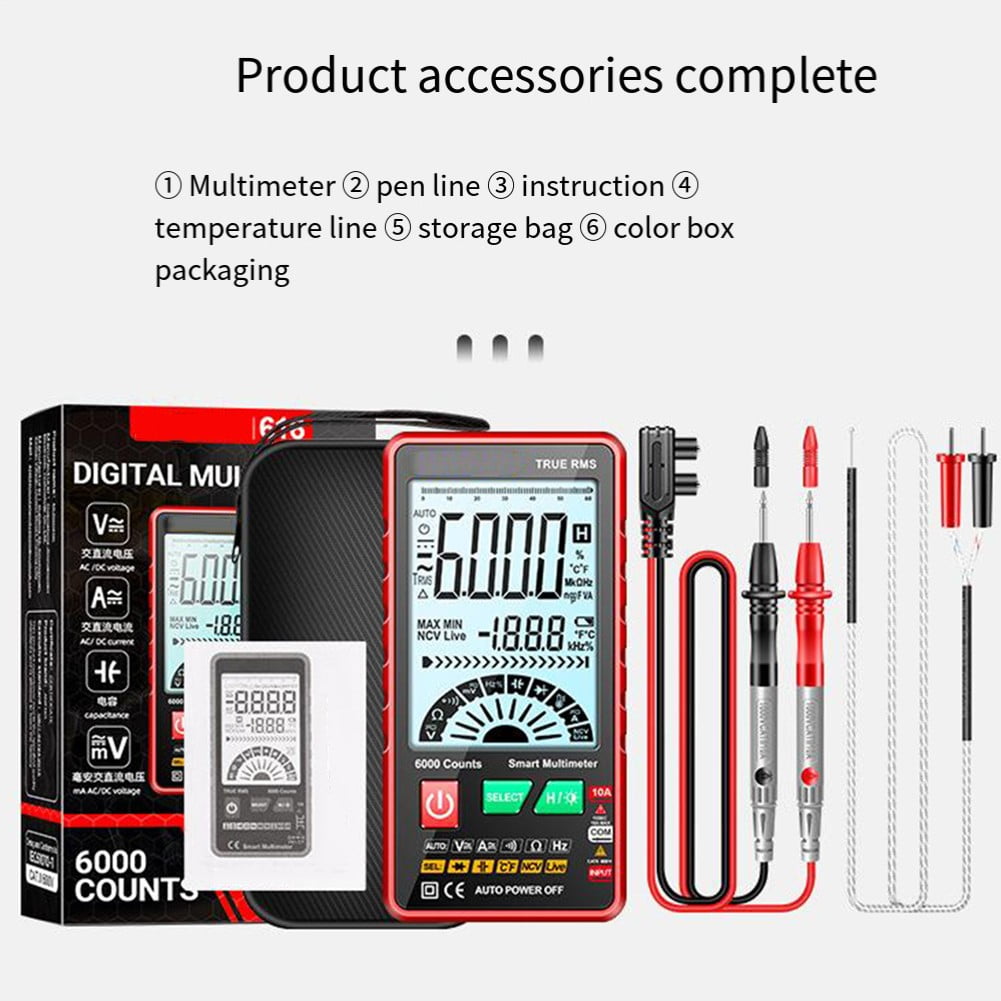 616 Intelligent Digital Display Multimeter Fully Automatic Multimeter ...