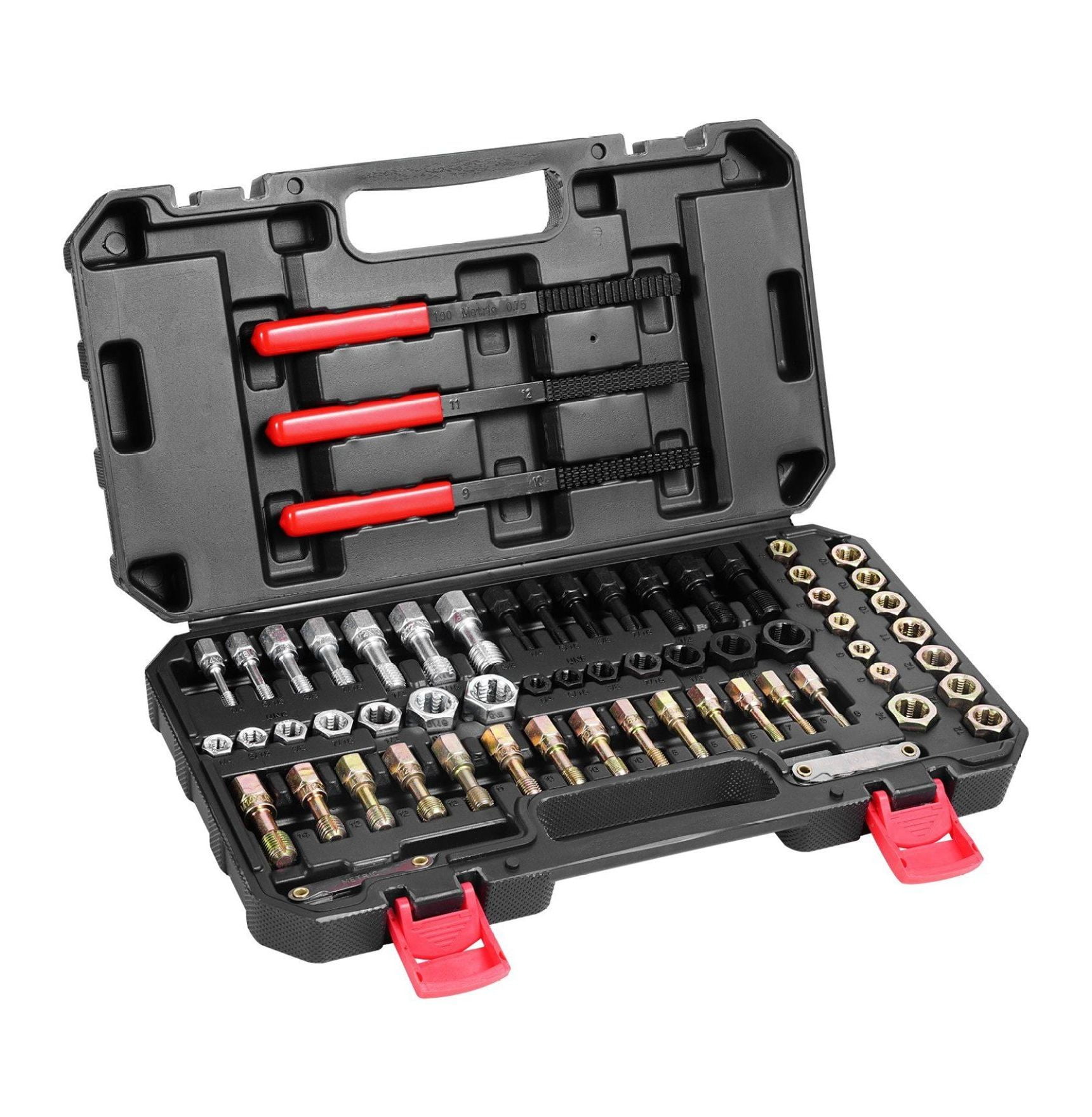 61PCS Thread Chaser Set - UNC UNF Metric Thread Restorer Rethreading ...