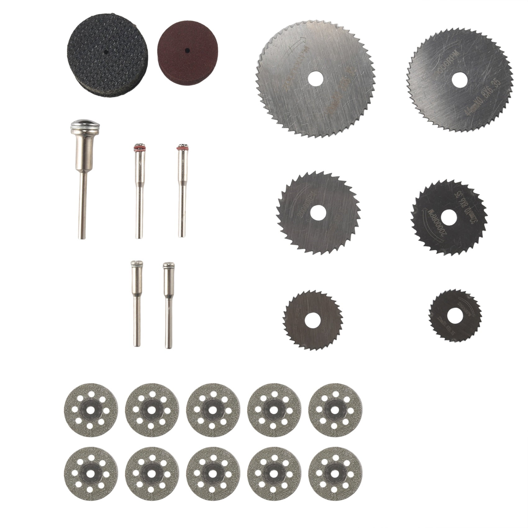 61Pcs Mini Circular Saw Blade Set Resin Cut- Wheels Disc Diamond ...