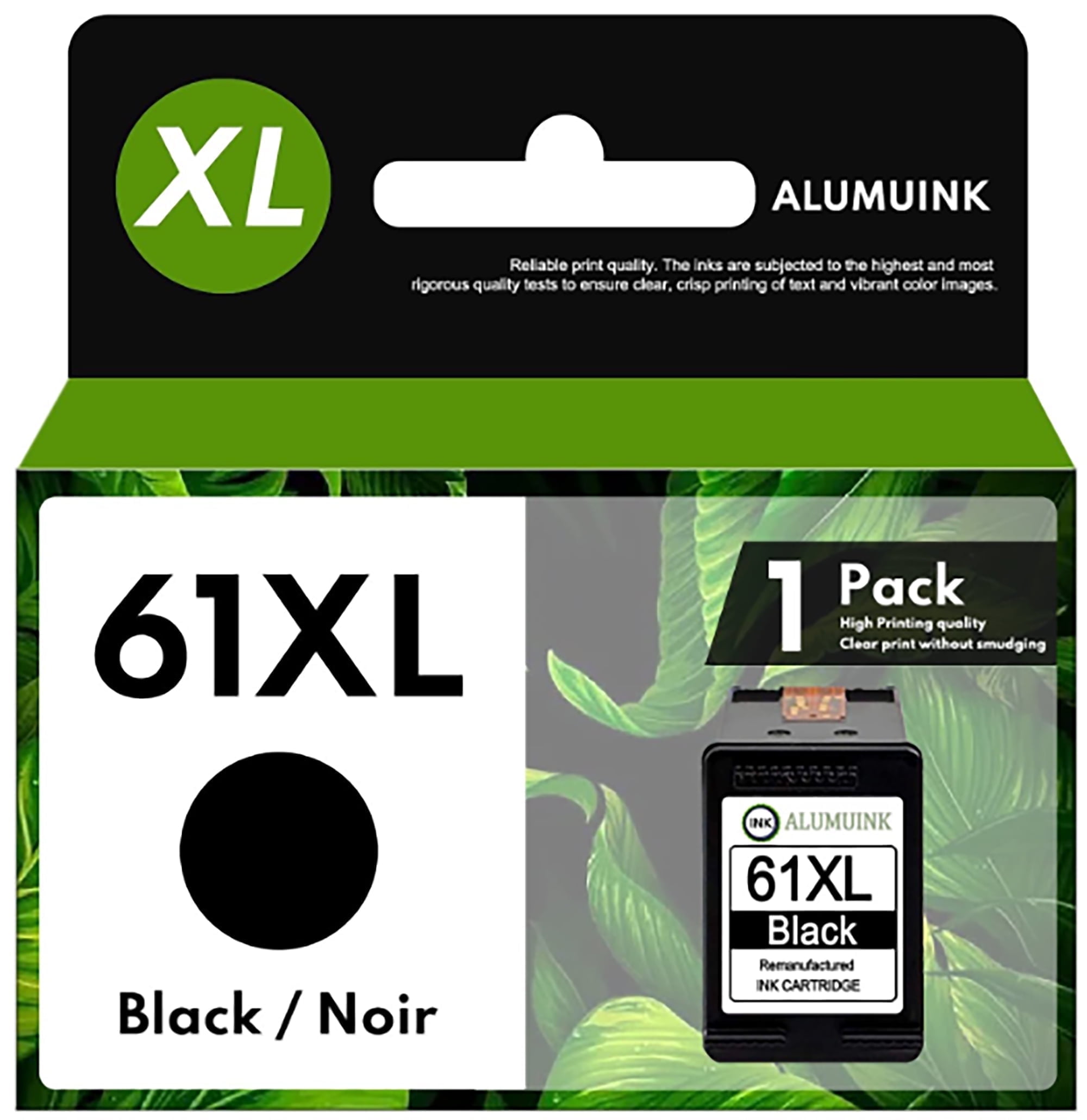 HP 61XL Black Ink Cartridge Replacement Pack for Envy 4500, 5530 ...
