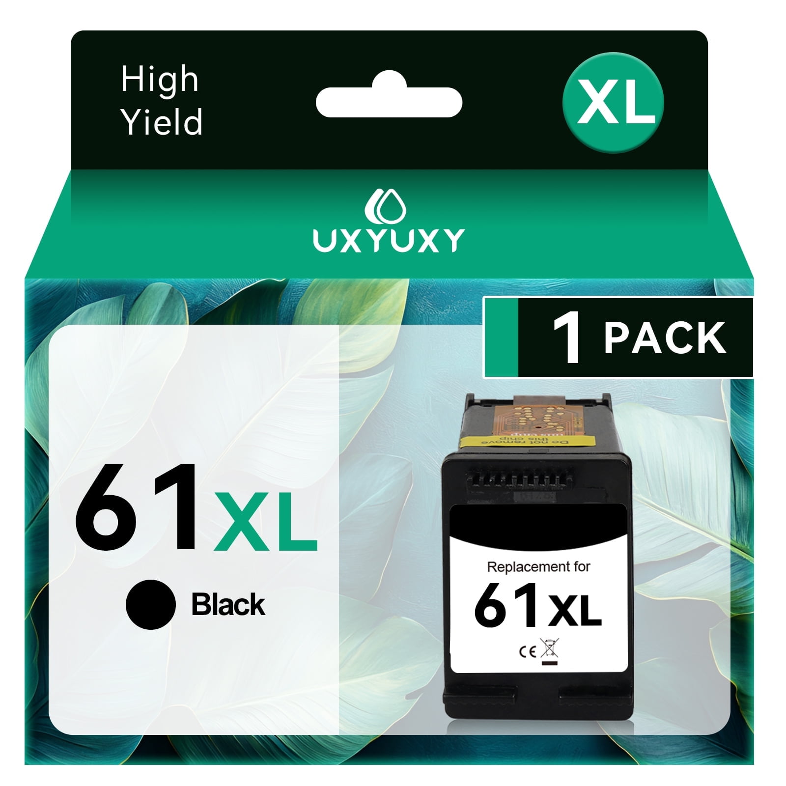 61XL Black Ink Cartridge Compaitble for 61 Black Ink for Envy 4500 4502 ...