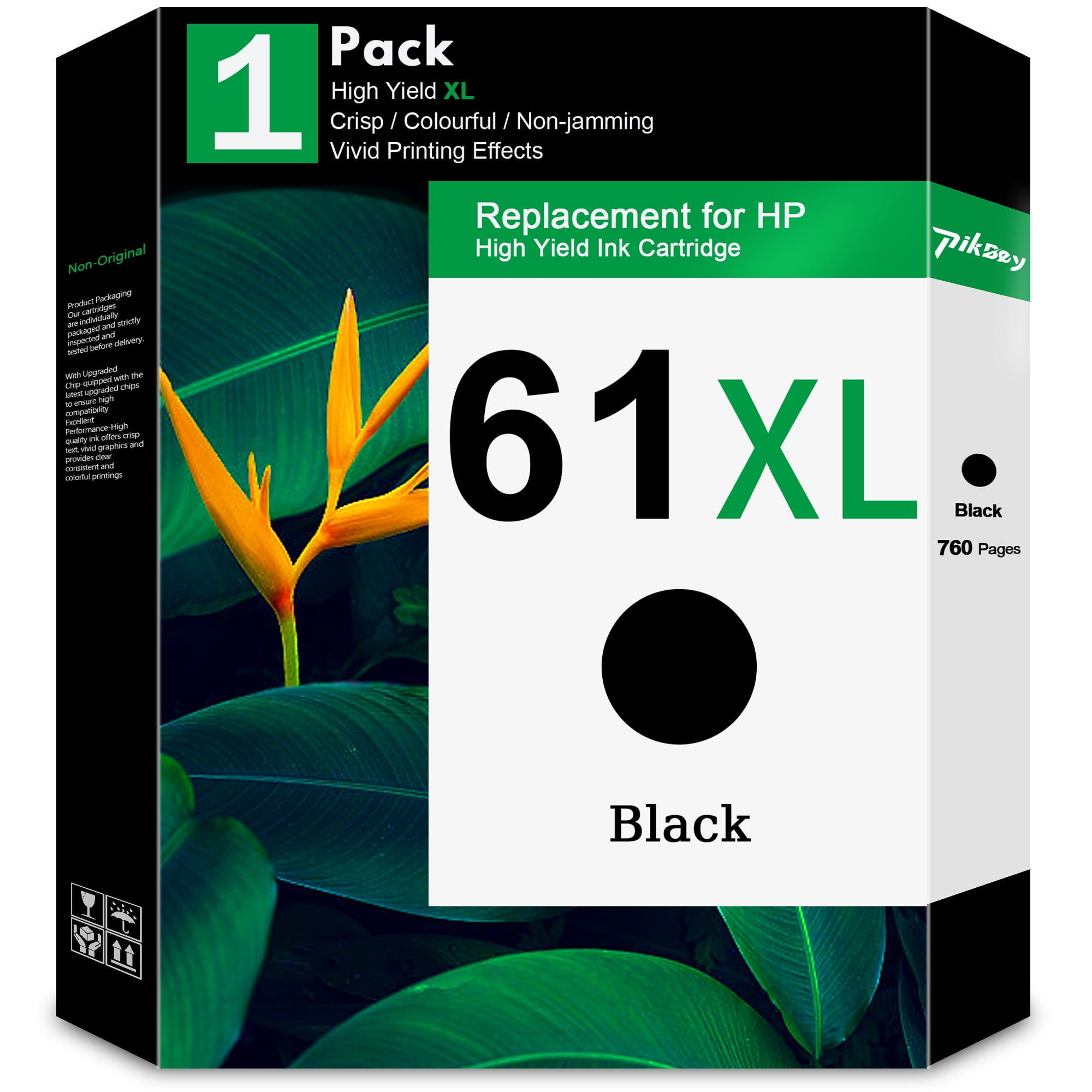 61XL Ink Cartridge Black Compatible for HP 61XL Ink Cartridges use for ...