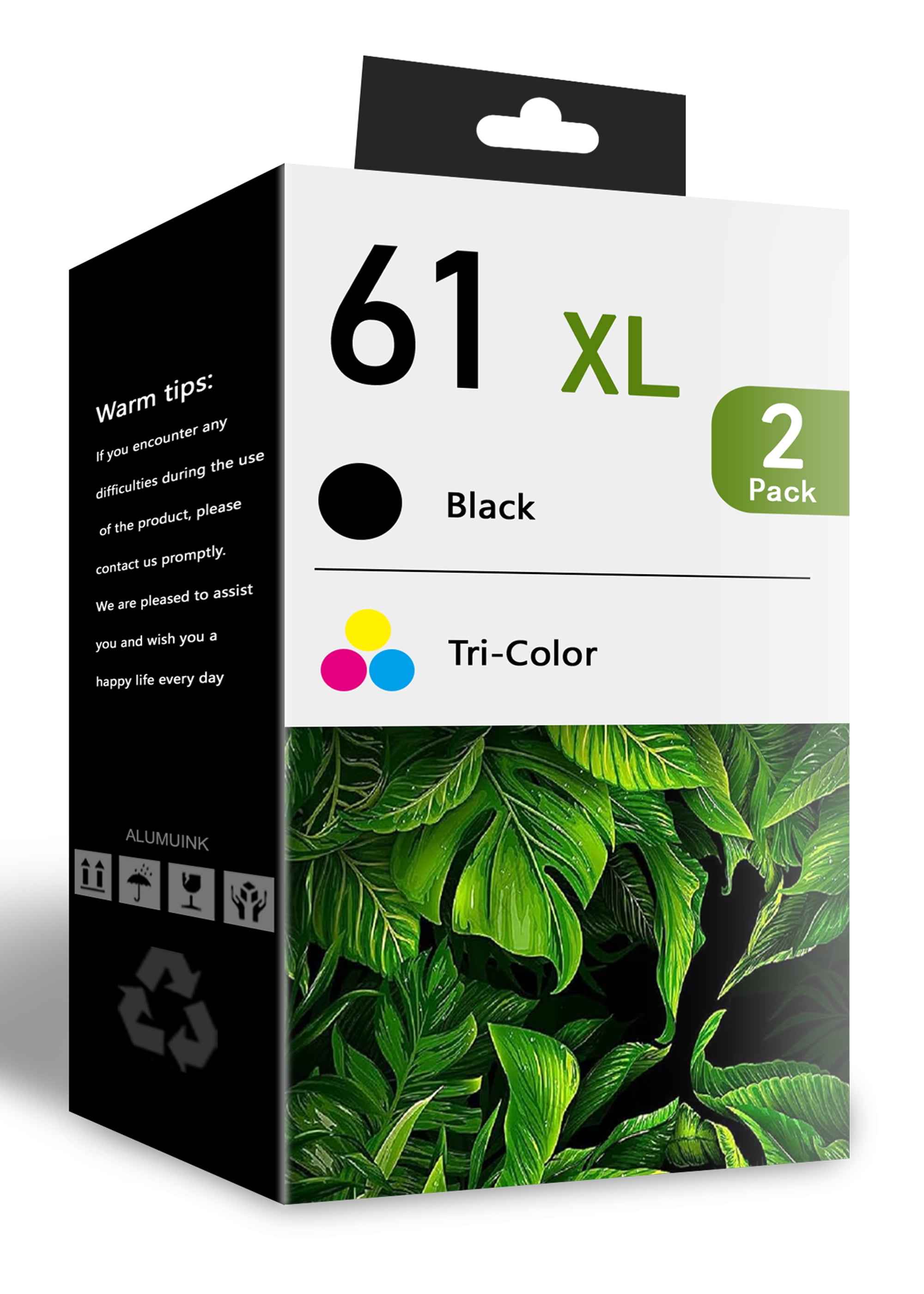 HP 61XL Ink Cartridge Combo for Envy 4500, 5530, Deskjet 1000 ...