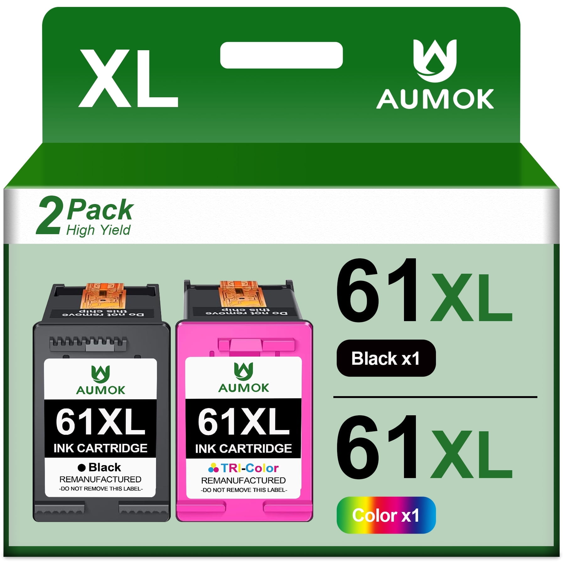HP 61XL Ink Cartridges Replacement for Envy 4500, 5530, Deskjet 1000 ...