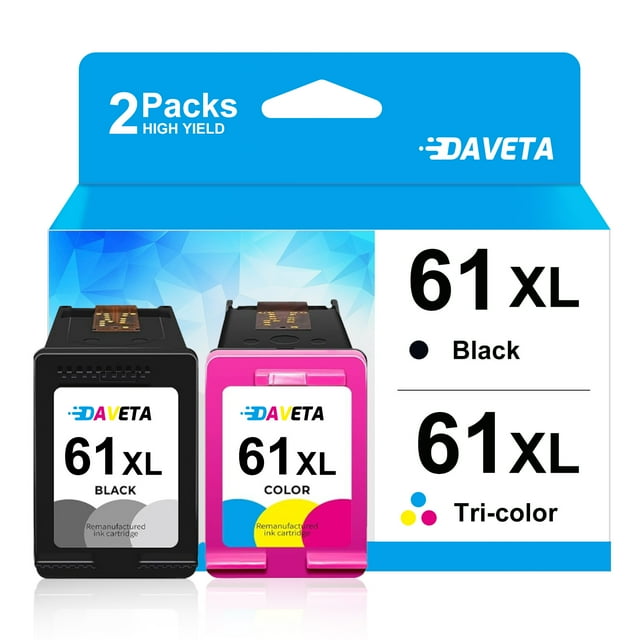 61XL Ink Cartridges for HP 61 Ink for HP 61 Black Ink for HP 61 Ink ...
