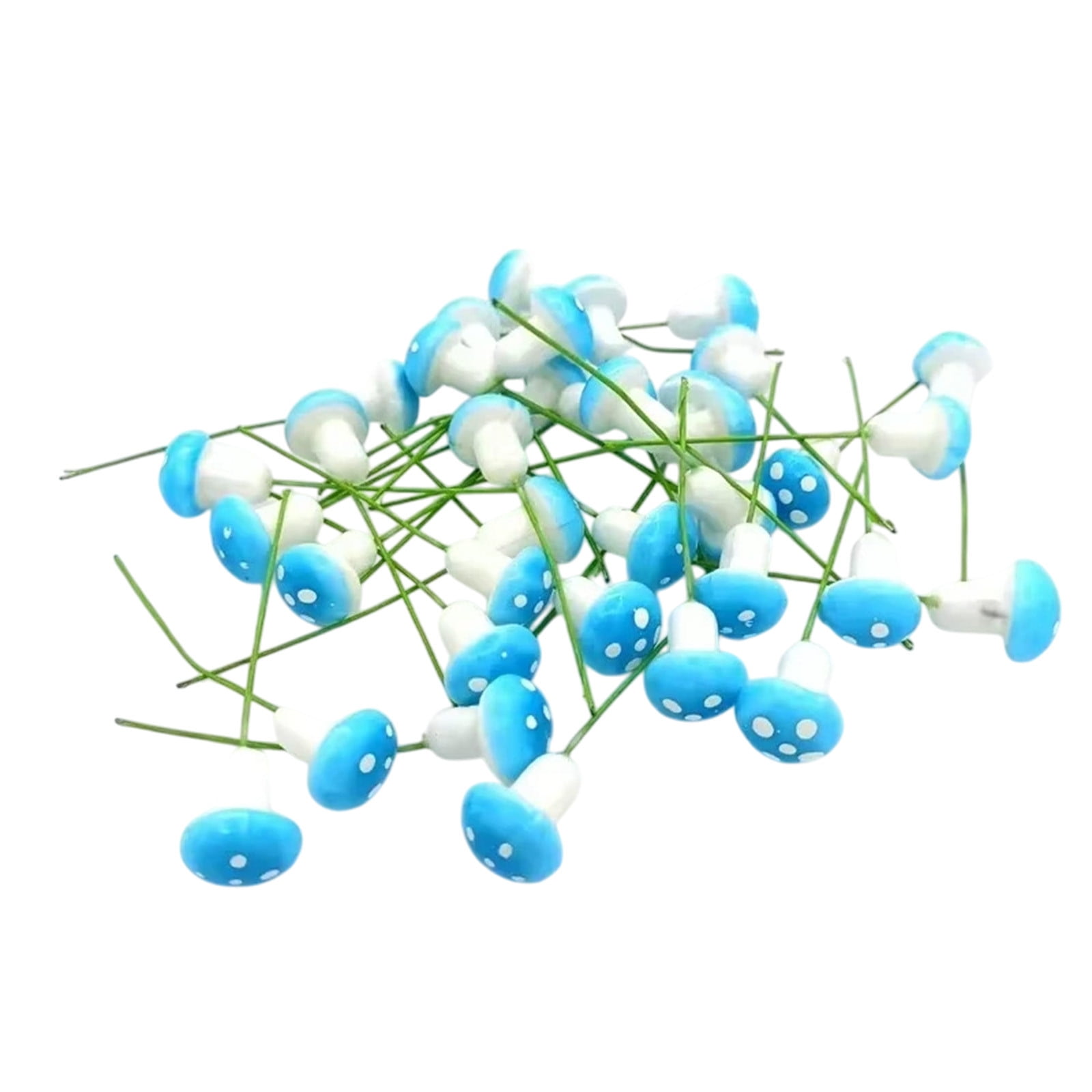 61pcs Mushroom Cake Decorations, Mini Mushroom Toothpicks, Flower ...