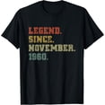 61st Birthday Gifts 61 Years Old Legend Since November 1960 T-Shirt ...